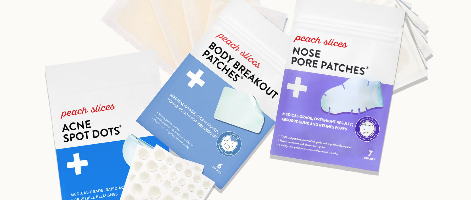 Peach Slices Patches for Acne & Blemishes | Spot Stickers