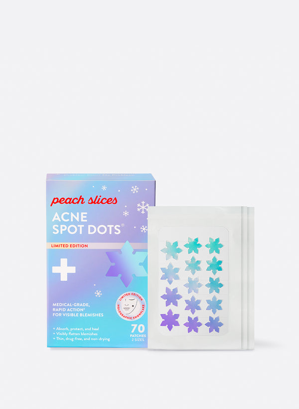 Peach Slices Holographic Acne Spot Dots - Acne Patch | Peach & Lily