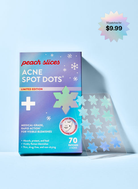 Peach Slices Holographic Acne Spot Dots - Acne Patch | Peach & Lily