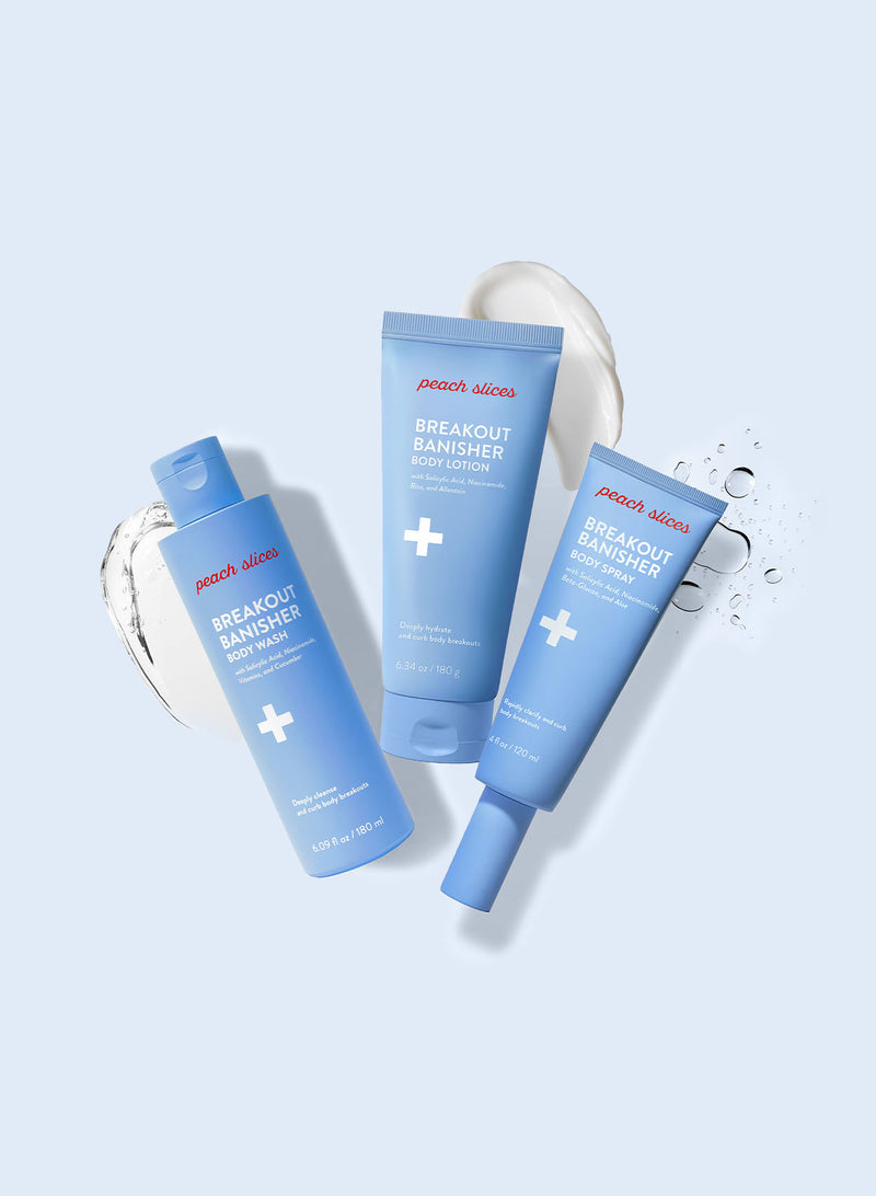Peach Slices Breakout Banisher Trio | Body Acne Treatment