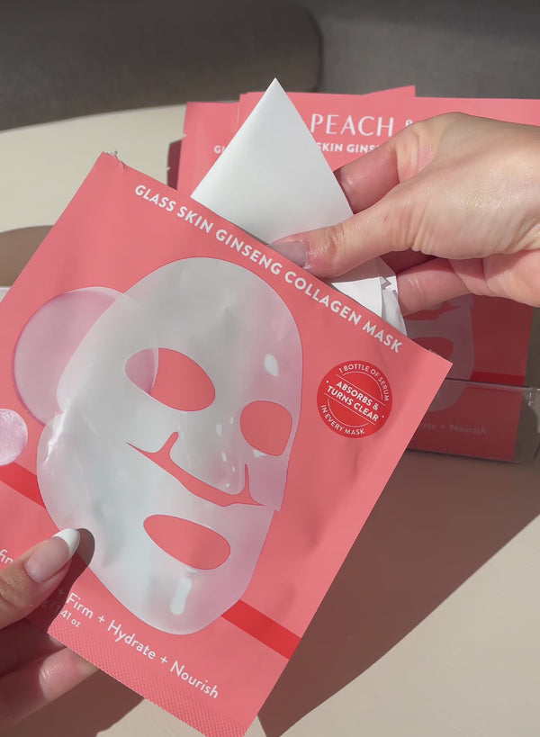 Korean Glass Skin Collagen Ginseng Face Mask - Clear